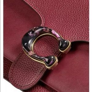 Coach | Bags | Coach Tabby Pebble Leather Deep Red Shoulder Bag | Poshmark